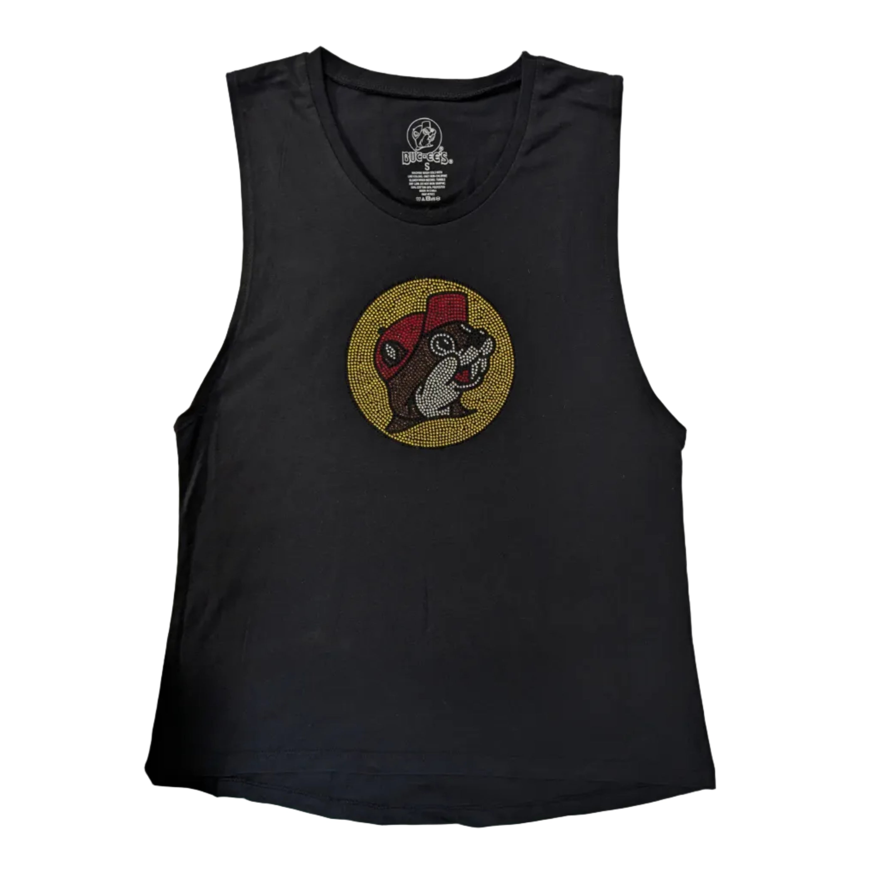 Buc-ee's Bling Logo Black Tank | Available Now | Order Here — Texas Snax