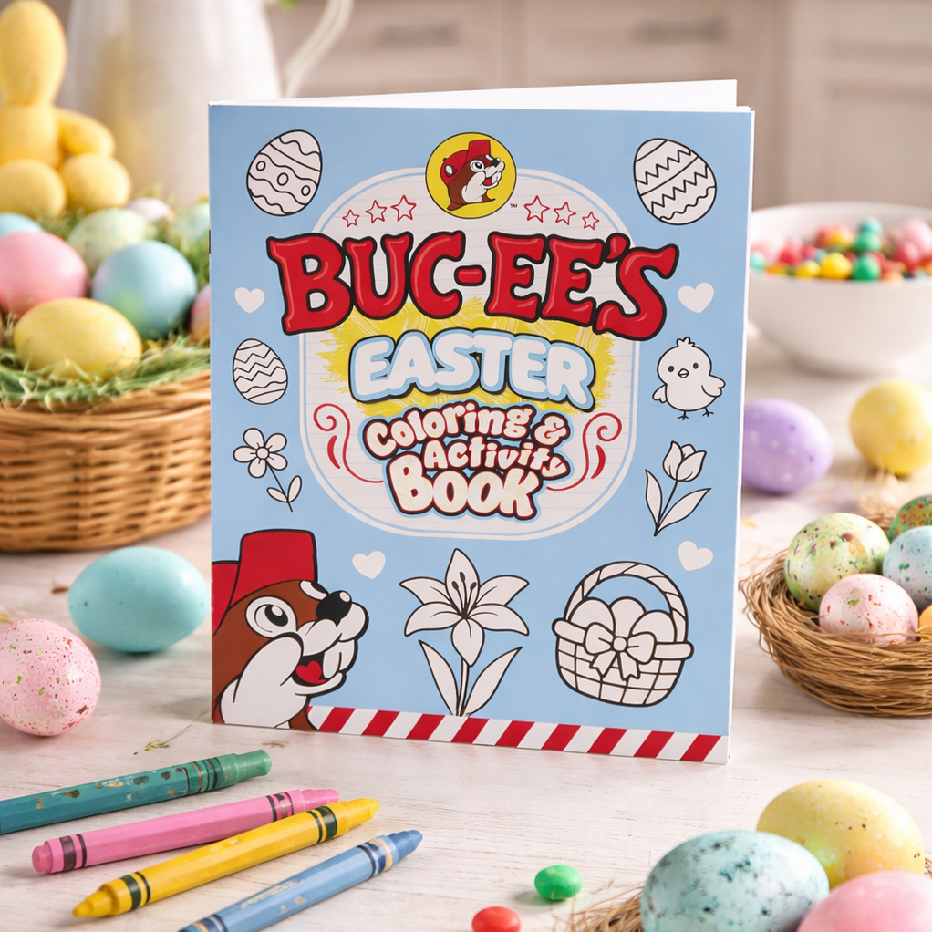 Buc-ee’s Easter Coloring & Activity Book | Available here — Texas Snax