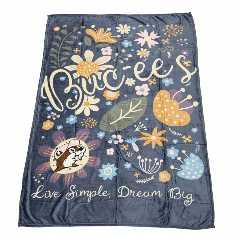 Buc-ee's "Live Simple, Dream Big" Blanket | Available Here — Texas Snax