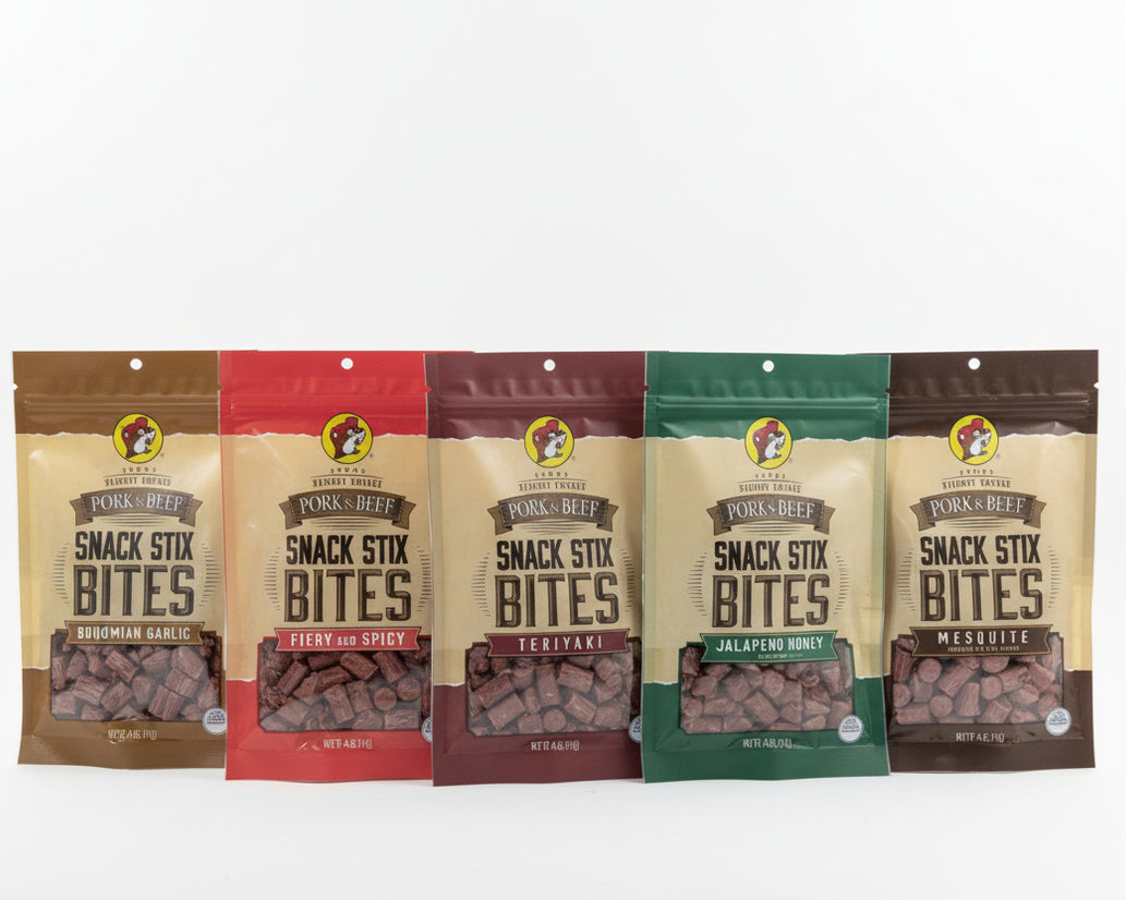 Buc-ee’s Pork & Beef Snack Stix Bites | Available Here — Texas Snax