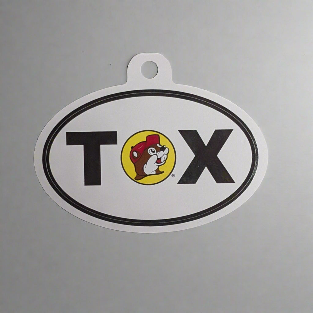 Buc-ee's TX Oval Sticker | Available Here — Texas Snax