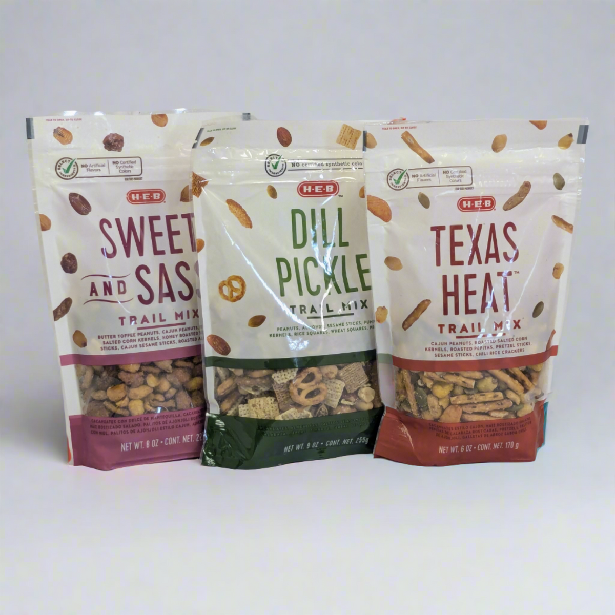 HEB Trail Mix Collection | Texas Snax | Sweet, Savory, and Spicy Snacks