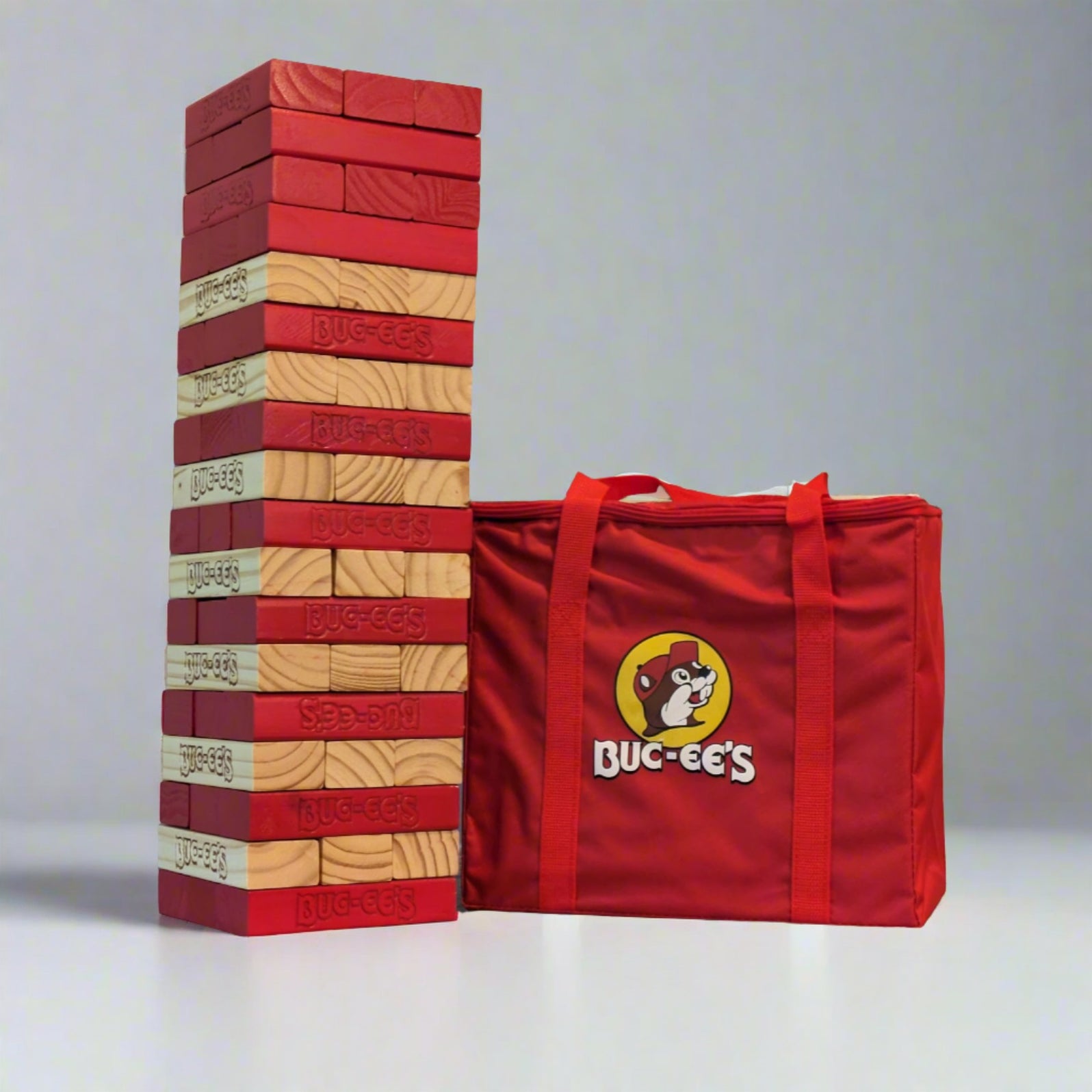 Buc-ee's Jumbo Block Tower Game — Texas Snax