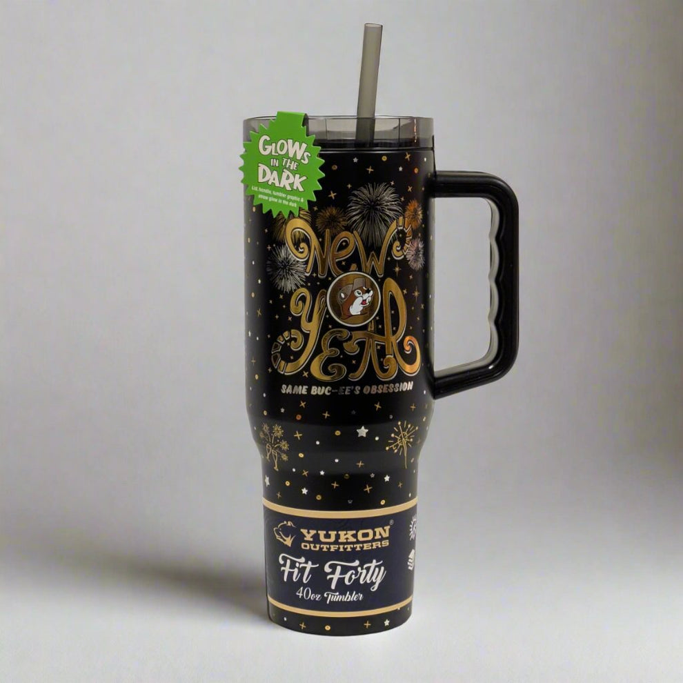 2025 Buc-ee’s New Year Glow-in-the-Dark Tumbler – Sold Here – Texas Snax