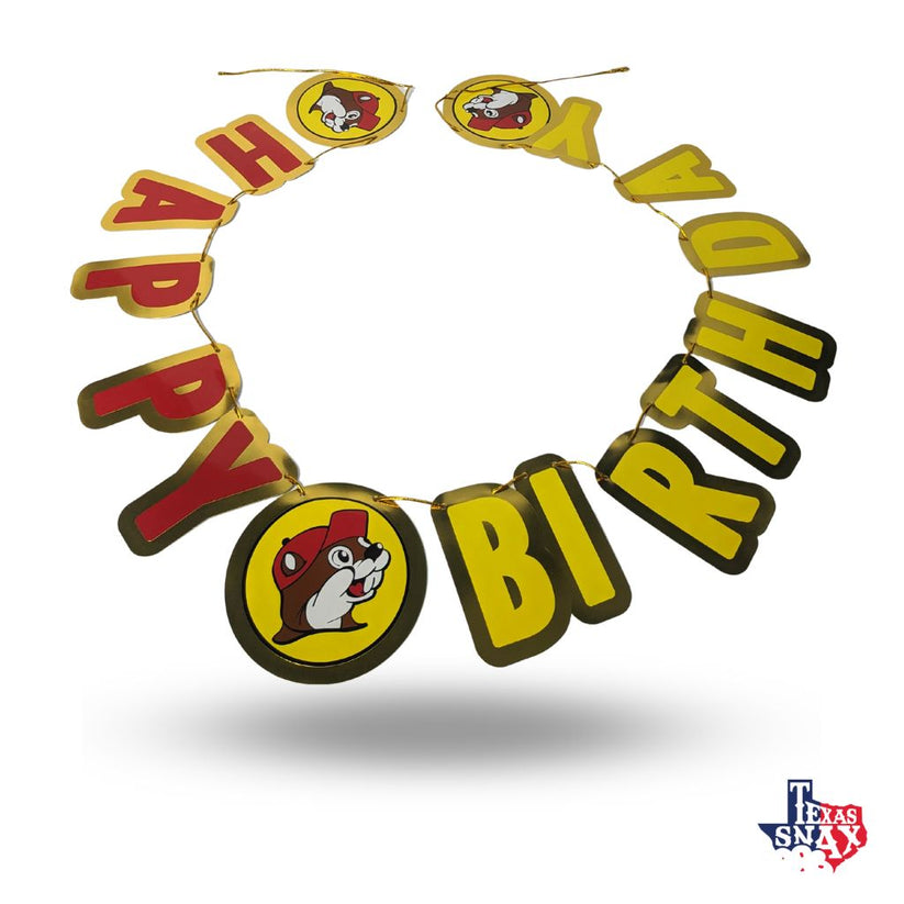 Buc-ee's Happy Birthday Banner – Texas Snax
