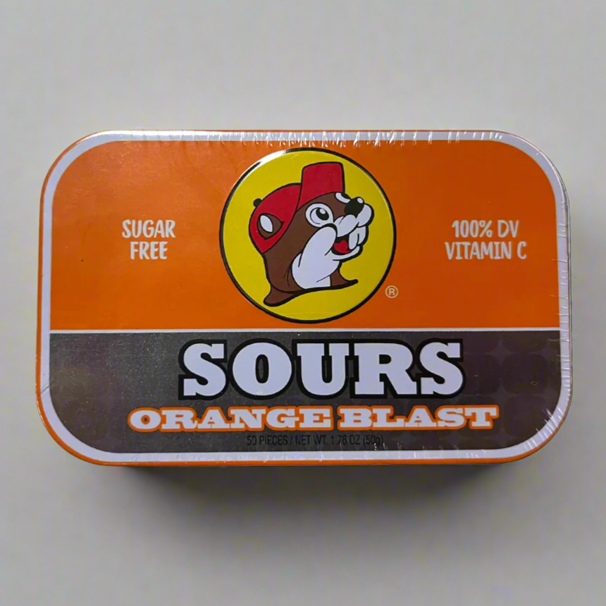 Buc ee's Sours Orange Blast Mints | Texas Snax